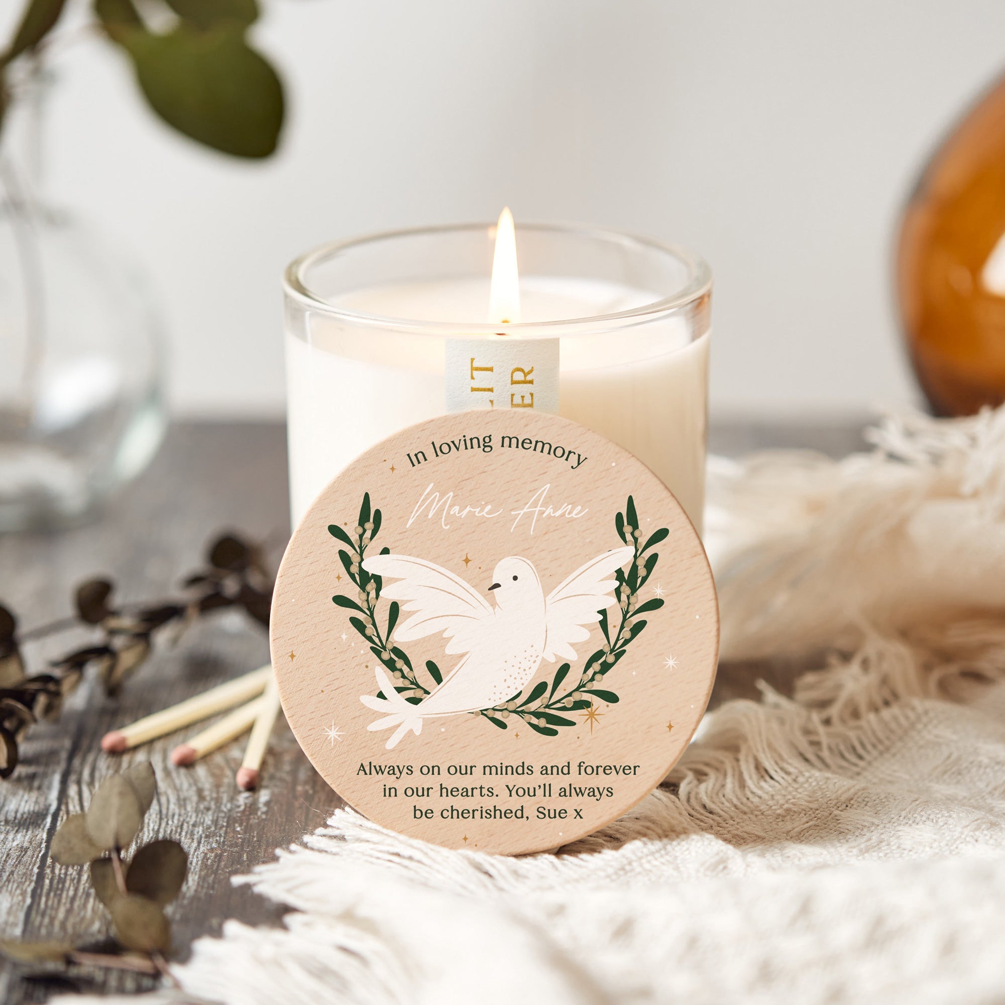 In loving memory candle store